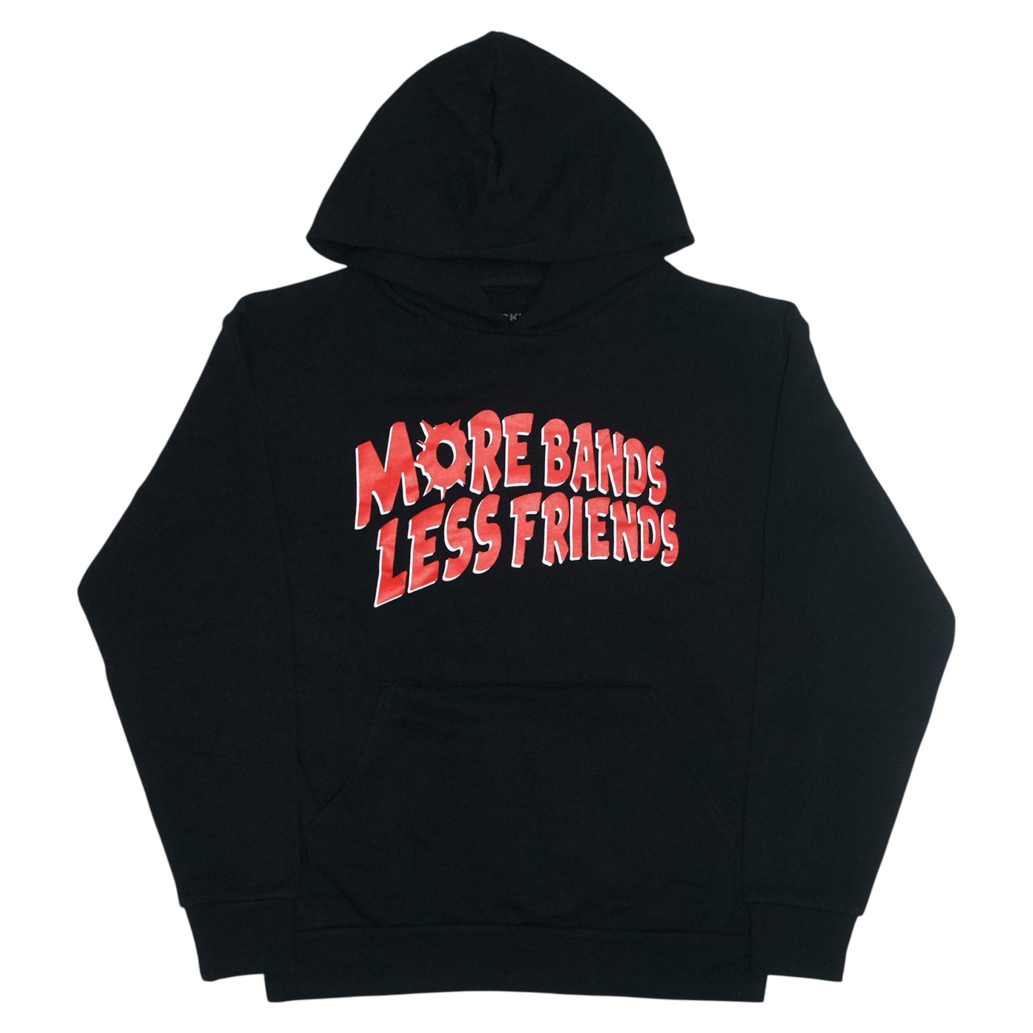 Black “More Bands Less Friends” Sweatshirt – Backwards Company