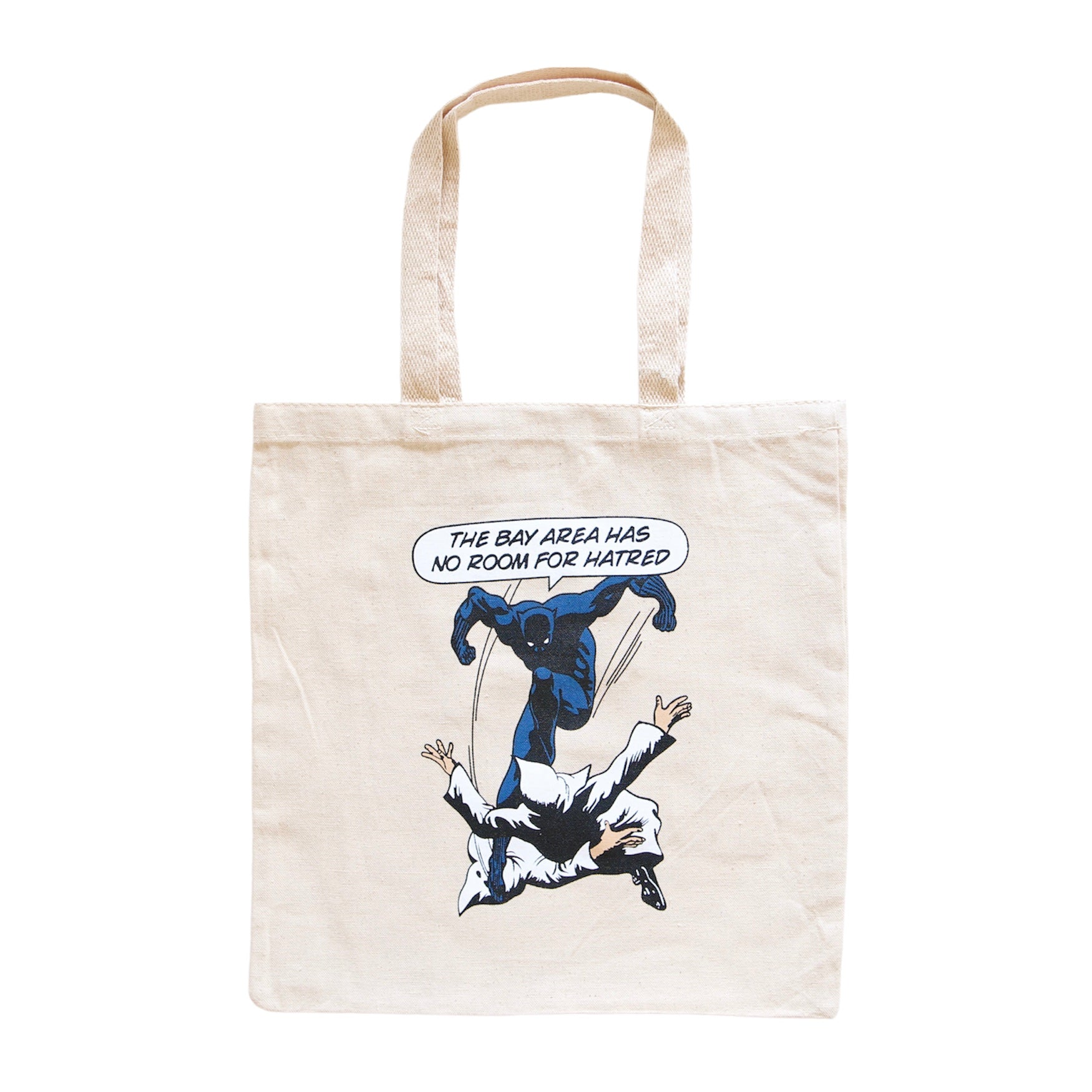 Cream “The Bay Area Has No Room For Hatred” Tote Bag – Backwards Company